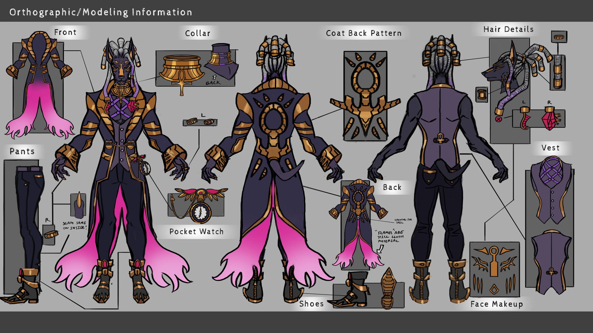 Adrian Carrington - Anubis Concept for a 2d fighting game