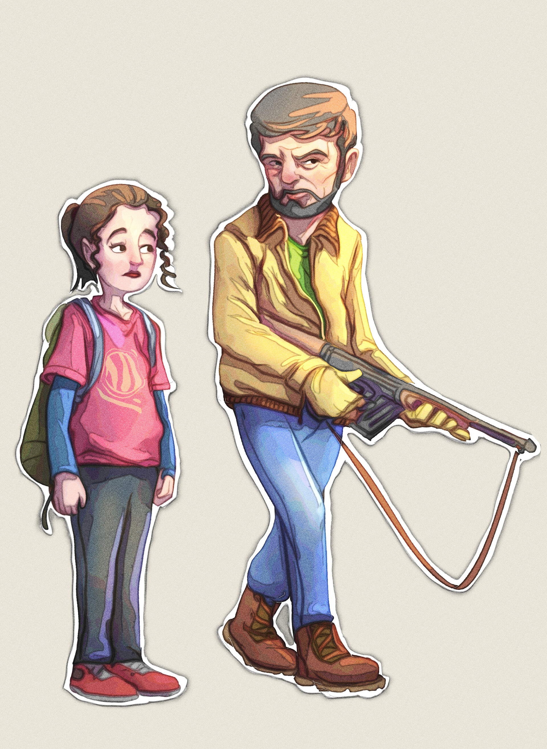ArtStation - Joel and Ellie stickers