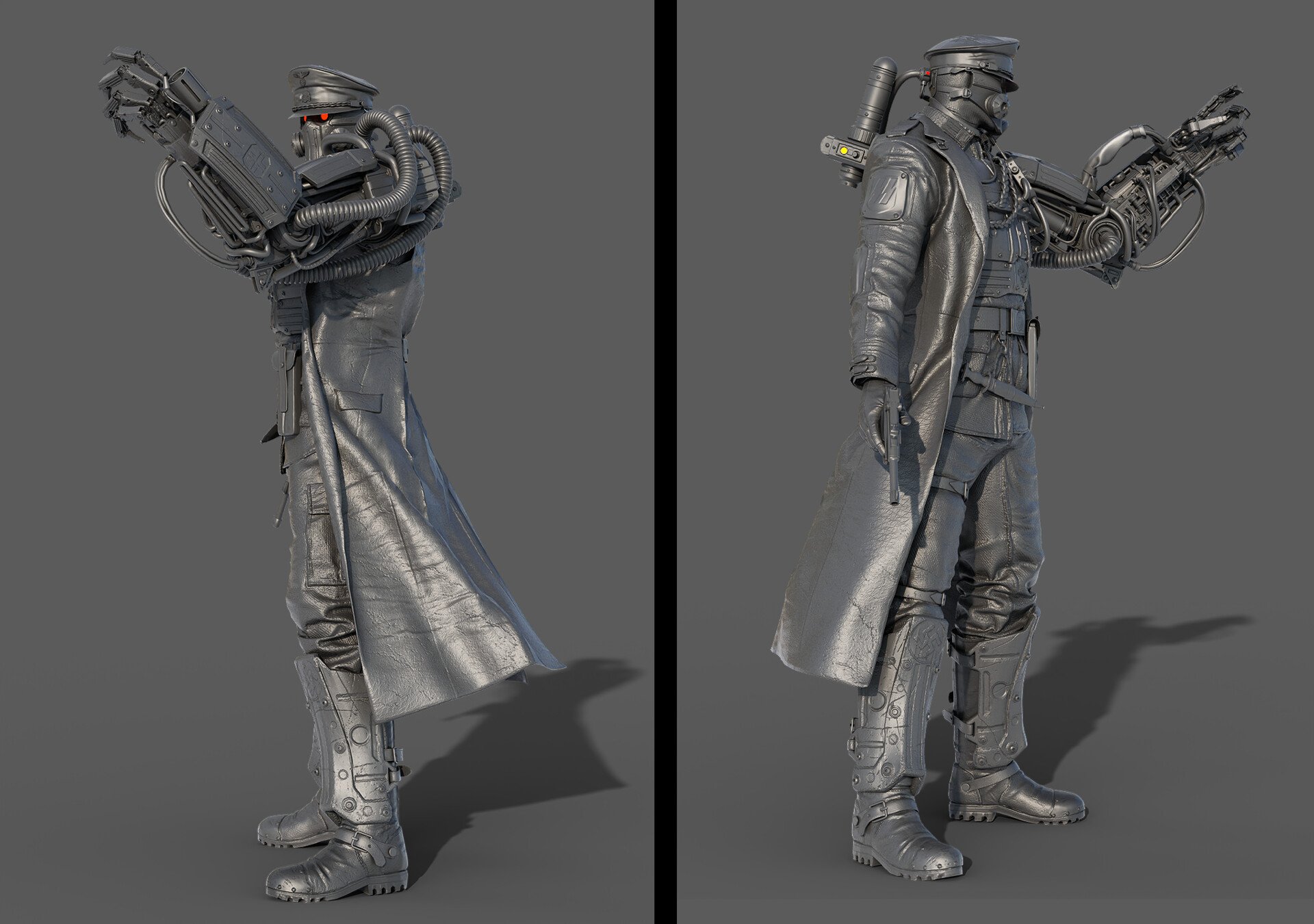 Adel Belloulhi - UBERKOMMANDANT - Wolfenstein Fan Art.