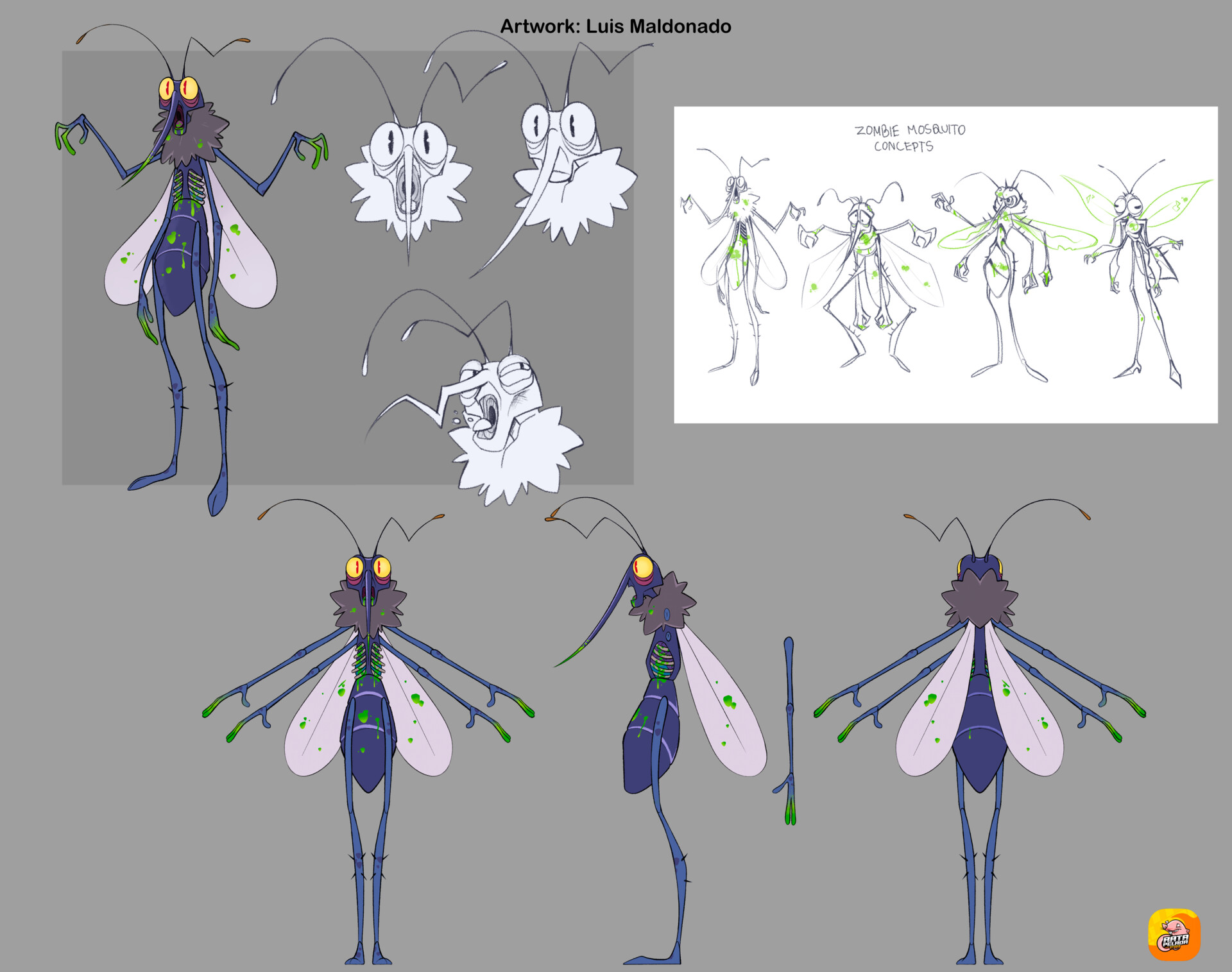 ArtStation - Zombie mosquito design