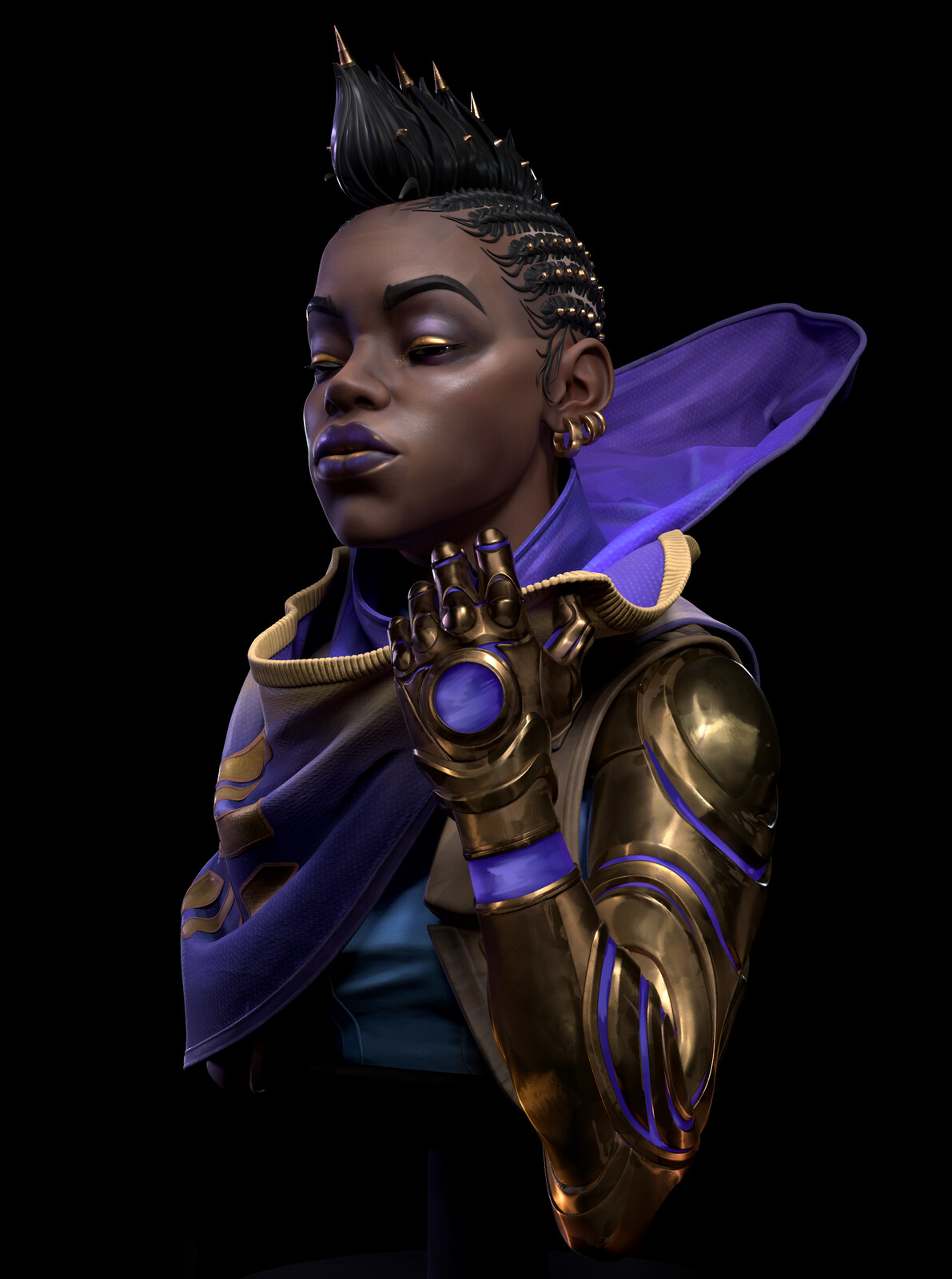 Val Erbuke - Astra - Valorant fanart