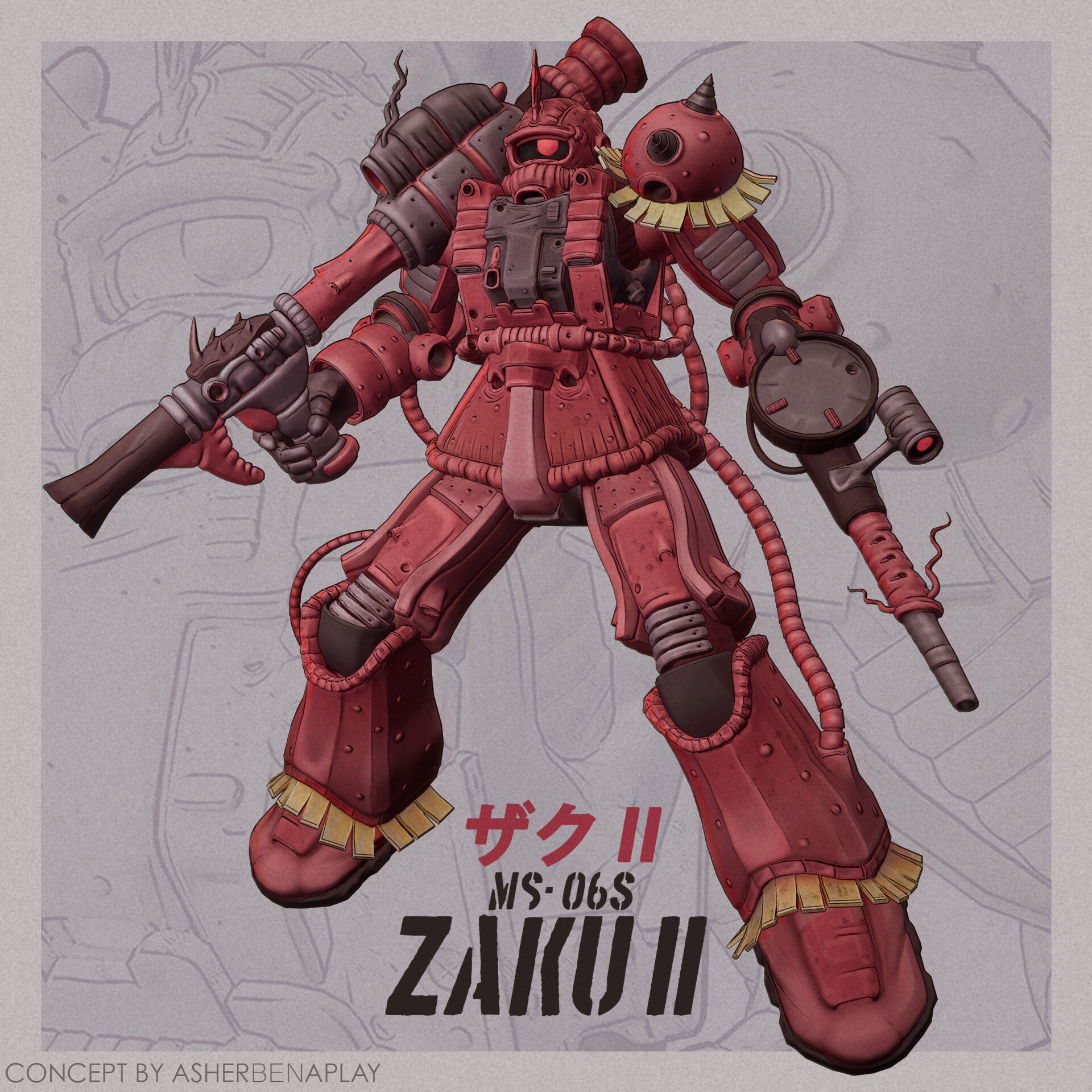ArtStation - Zaku II