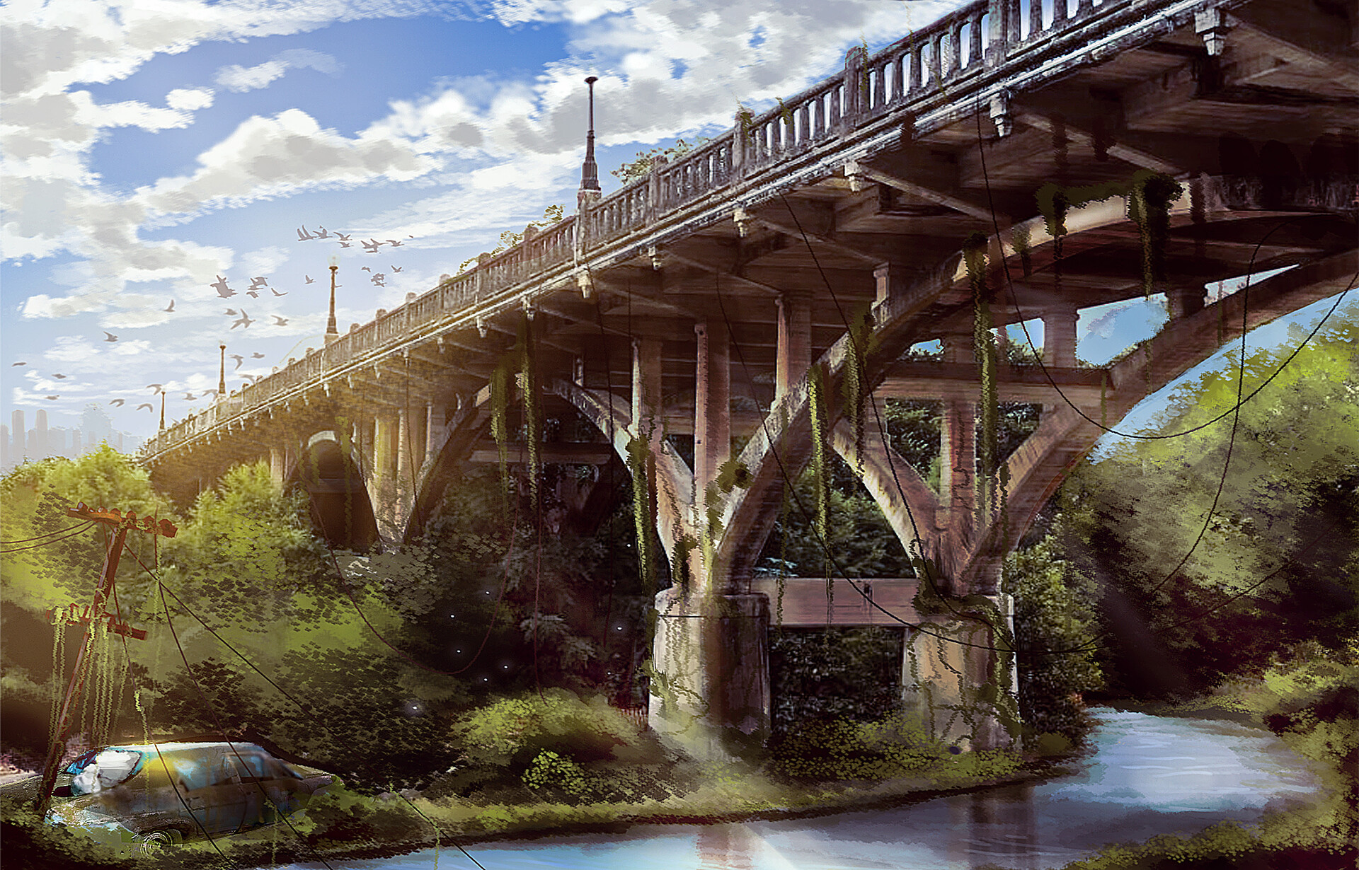 ArtStation - bridge concept art