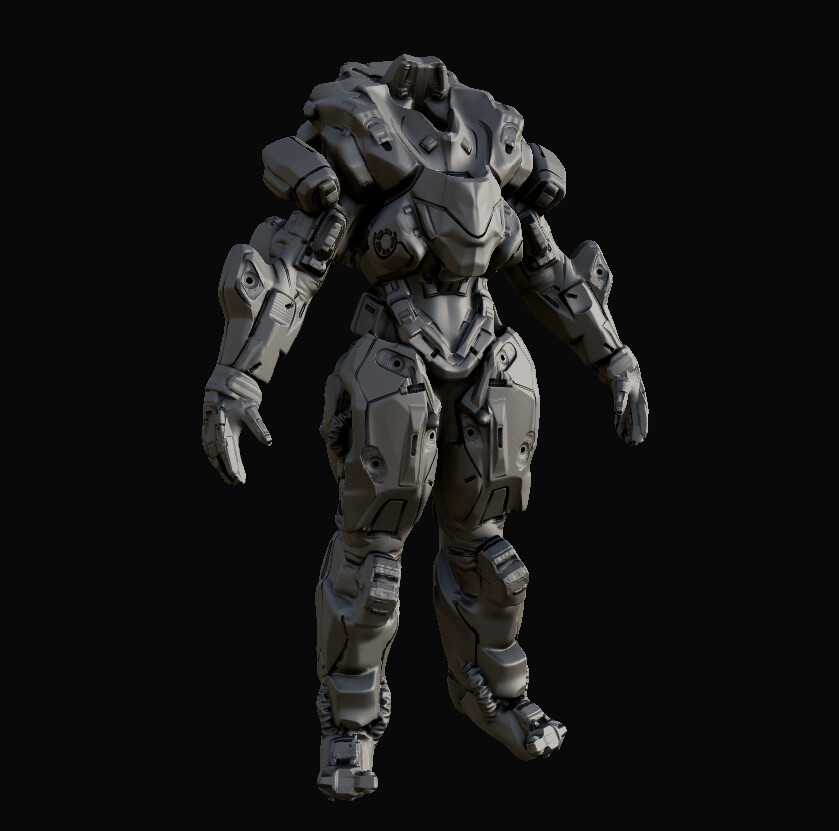 ArtStation - Thalon Heavy Power Armor Concept