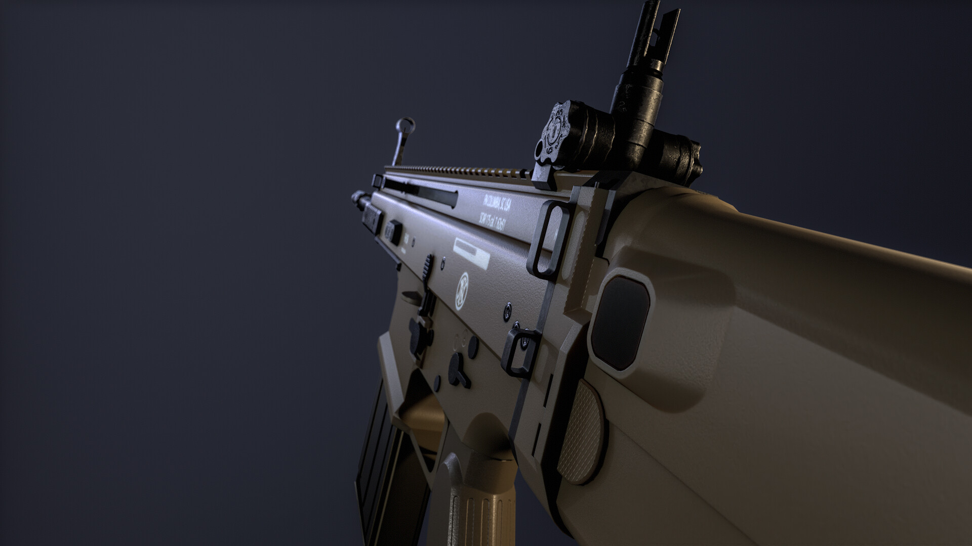 ArtStation - Low Poly FN SCAR H