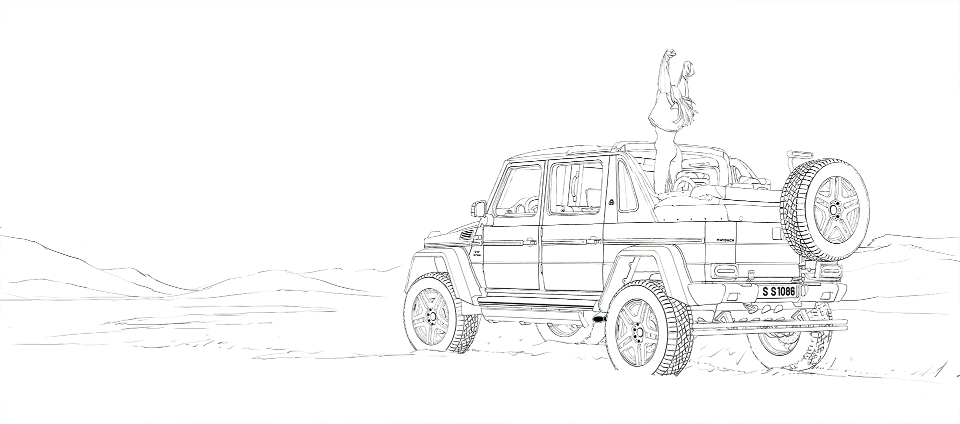 mercedes g63 coloring pages