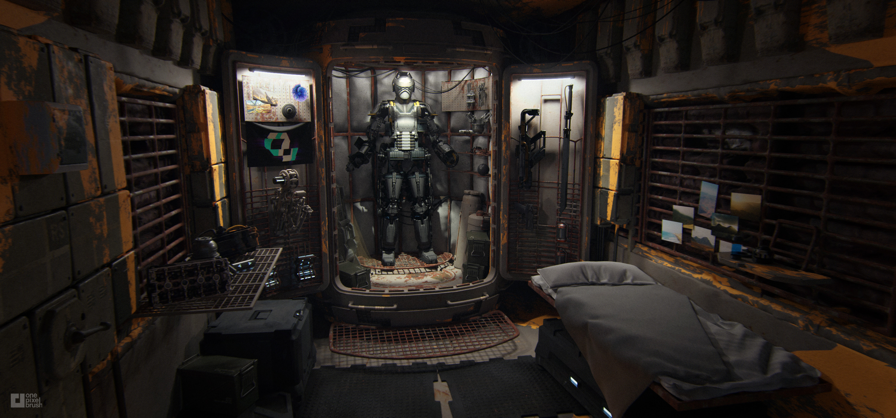 One Pixel Brush - Project Quantum: Kit Locker Interior