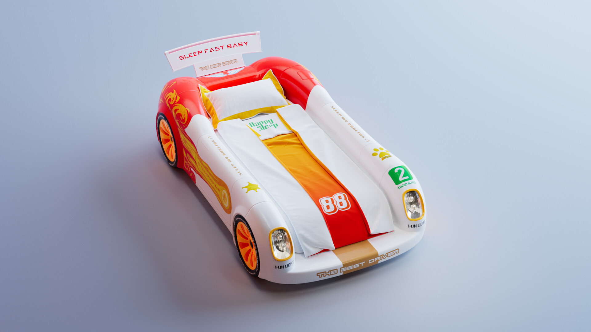 ArtStation - Children's Car Bed