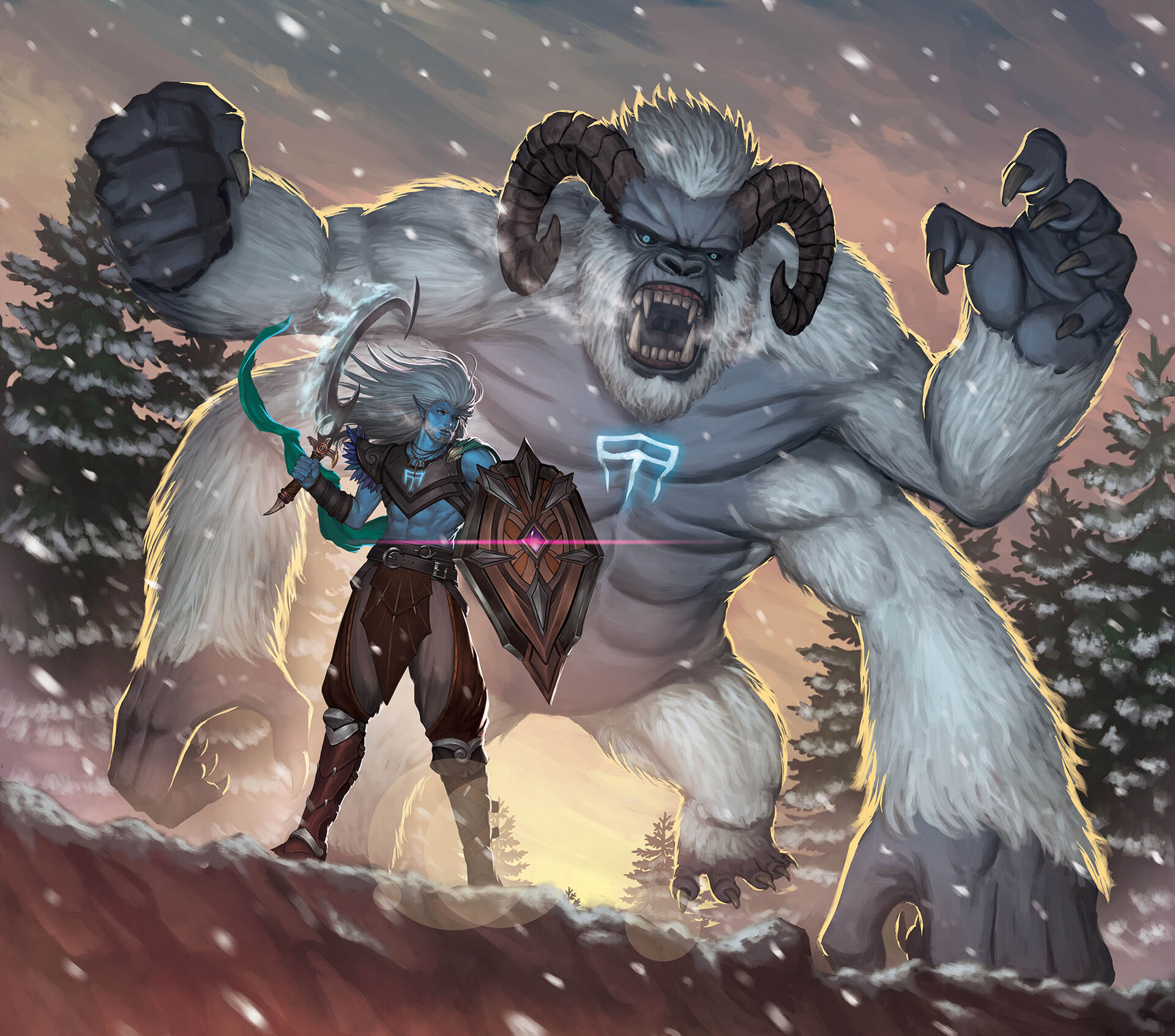 ArtStation - Dhalkar and Ba`tar the summoner