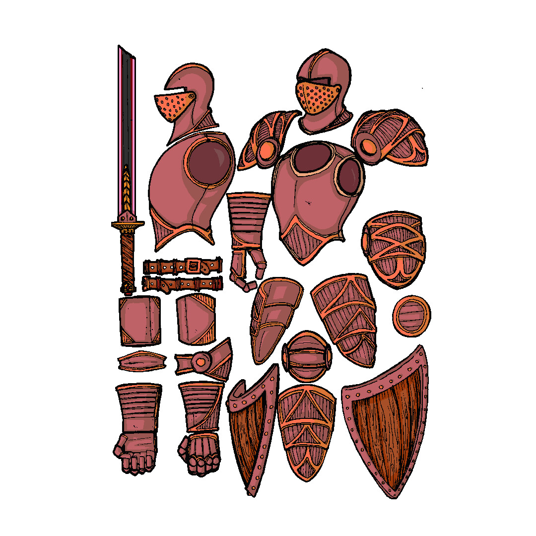 ArtStation - 2D Concept Armor JPG & SVG