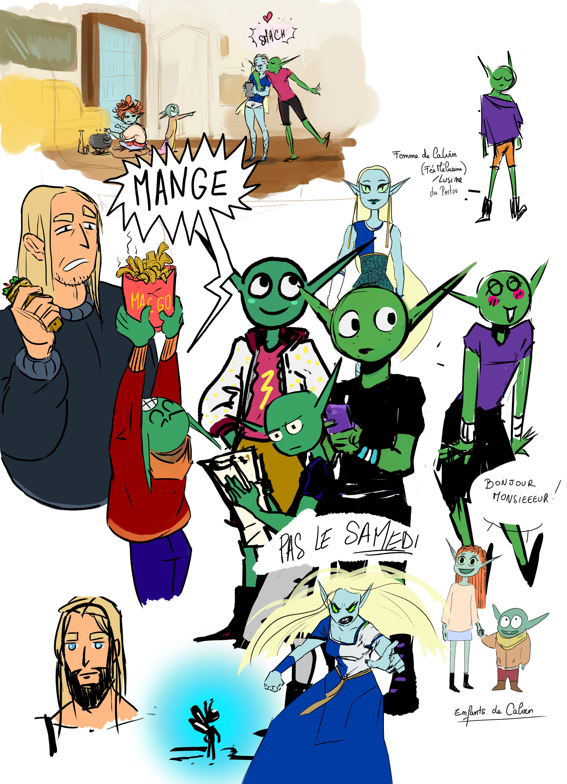 ArtStation - Recherches pour le personnage de Calvin