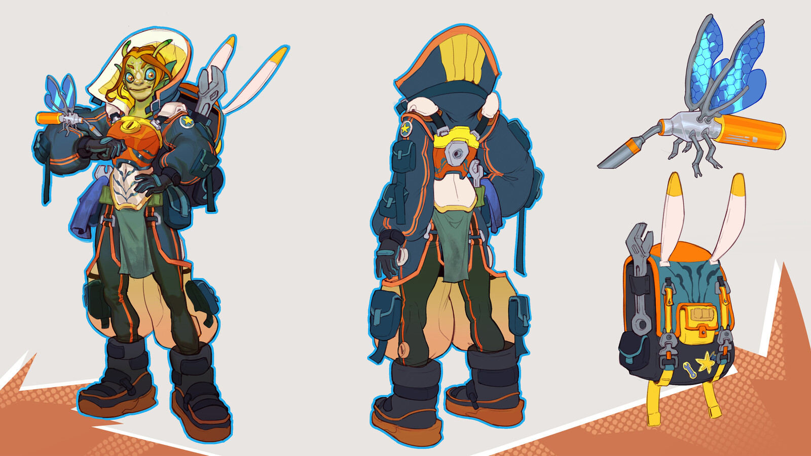 Yasmine BENNANI-SMIRES - Sci-fi character design