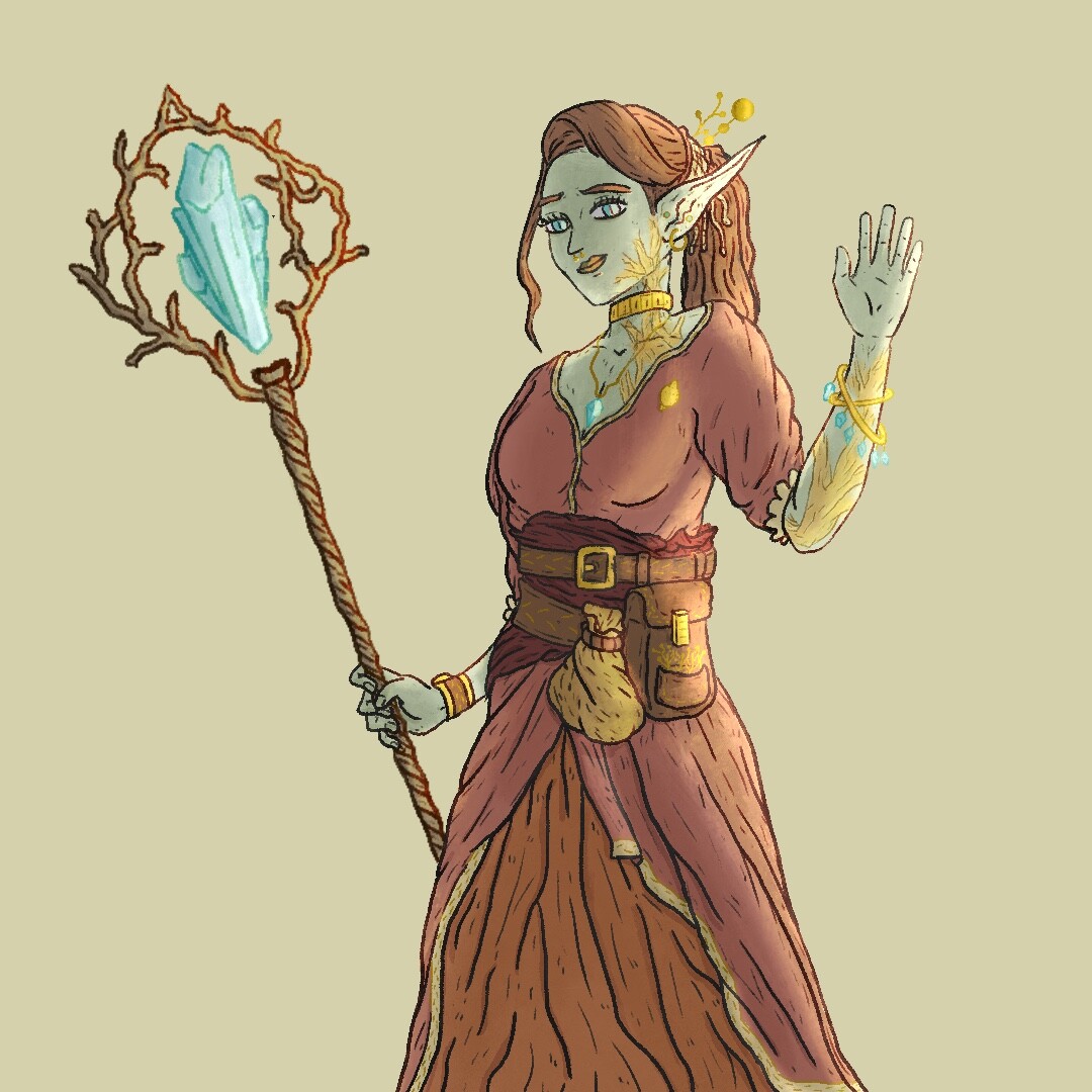 ArtStation - Elf Sorcerer Character