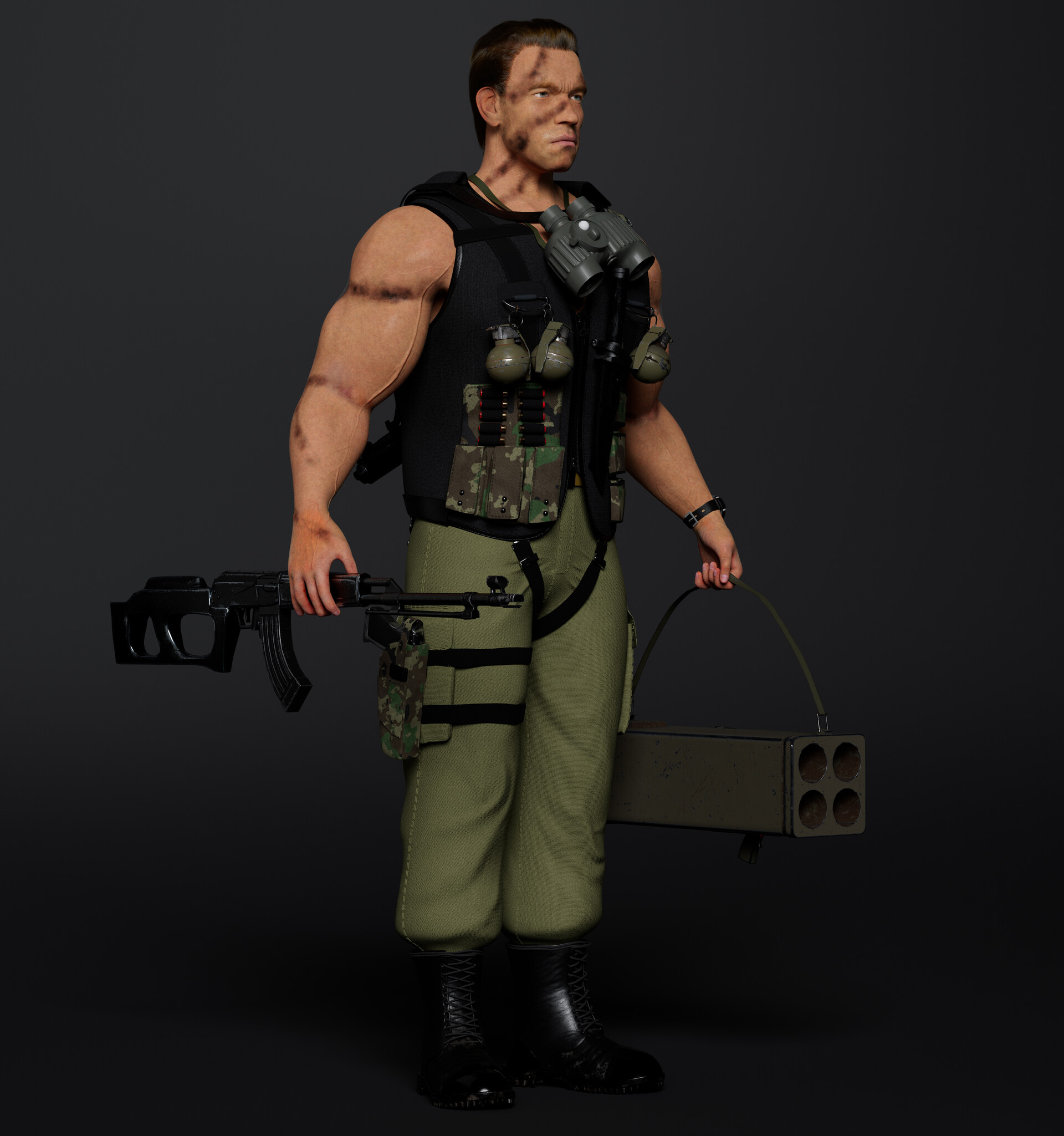 Asif Imtiaz - John Matrix Commando Arnold Schwarzenegger