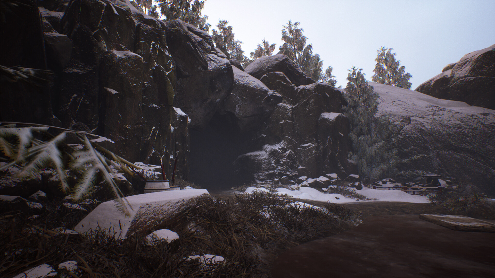 Konstantin Shirin - Winter japanese temple