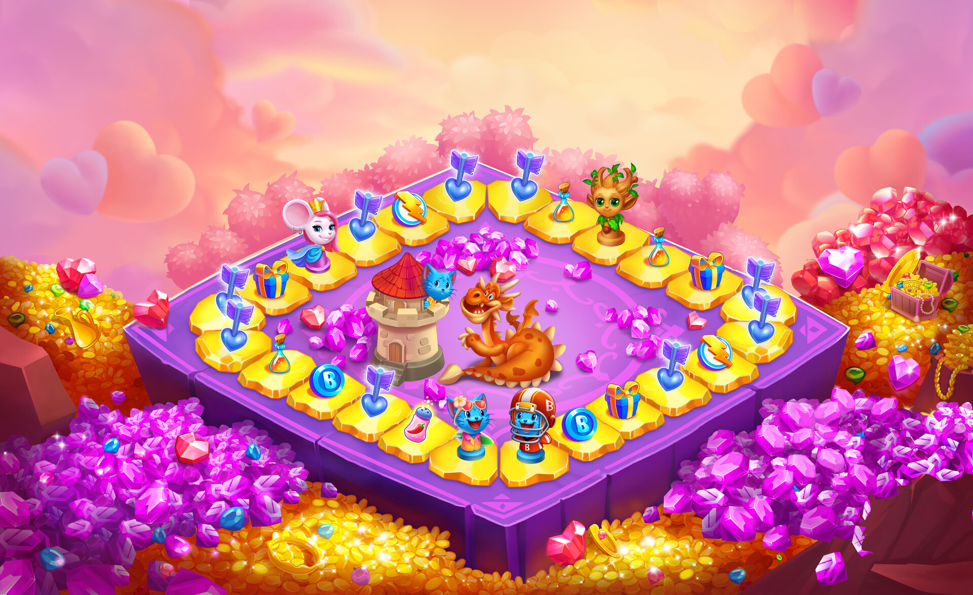 ArtStation - 2D art for match 3 game