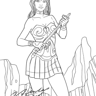 xena warrior princess coloring pages