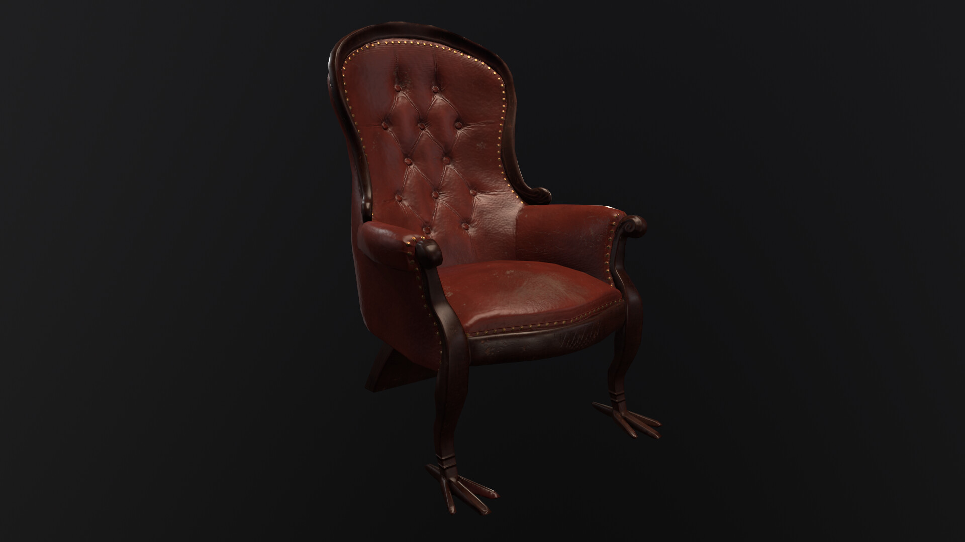 ArtStation - Bird Armchair - Victorian style & Alice in Wonderland inspired