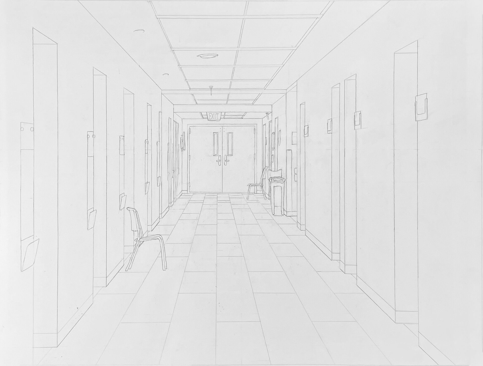 ArtStation - One-point perspective