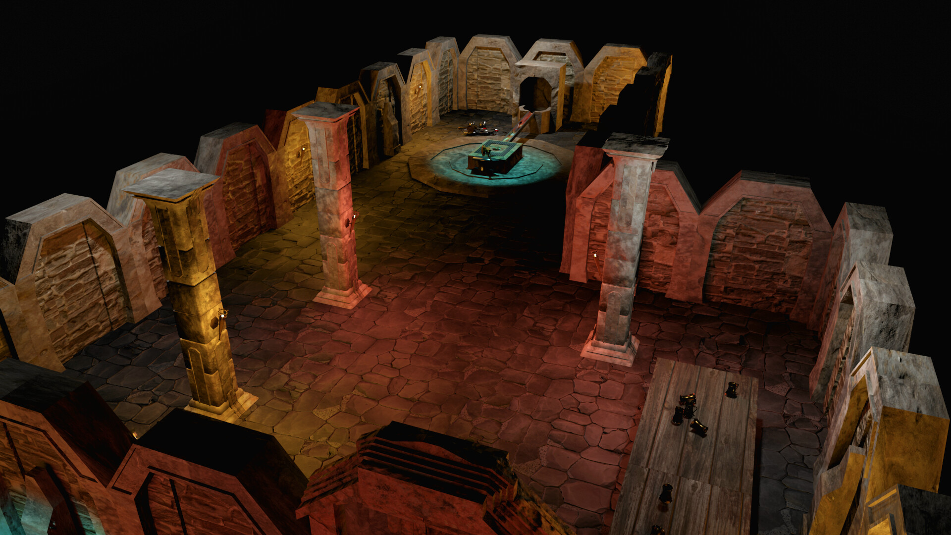 ArtStation - Dungeon Texturing and Lights