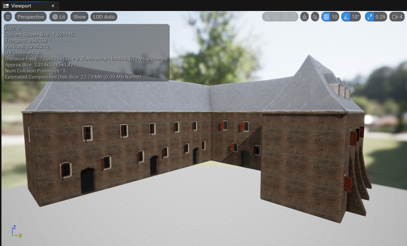 Thanawat Tianchanthuek - Castle Mesh for Environment