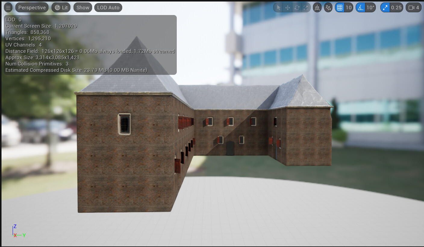 Thanawat Tianchanthuek - Castle Mesh for Environment