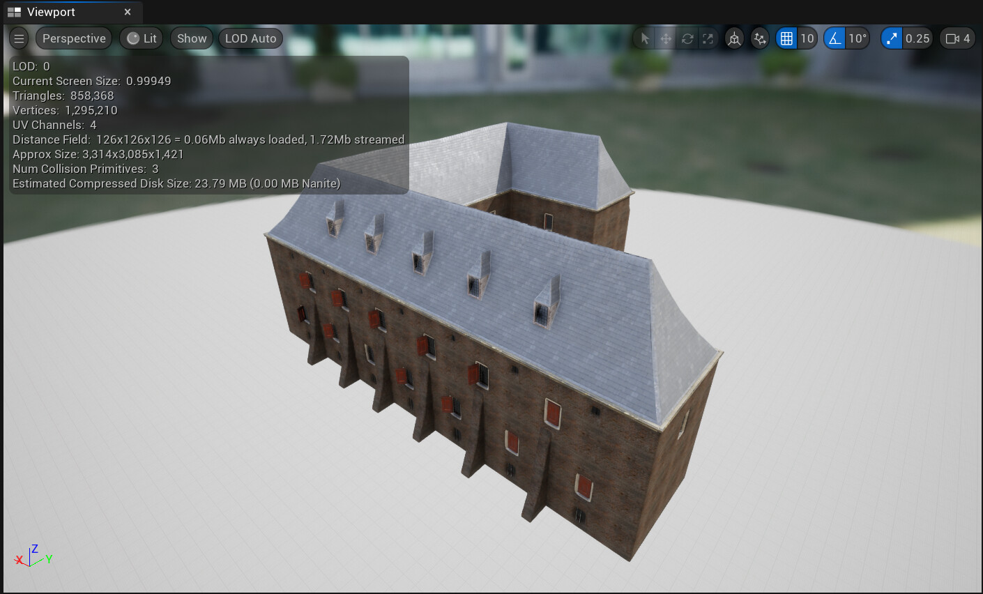 Thanawat Tianchanthuek - Castle Mesh for Environment