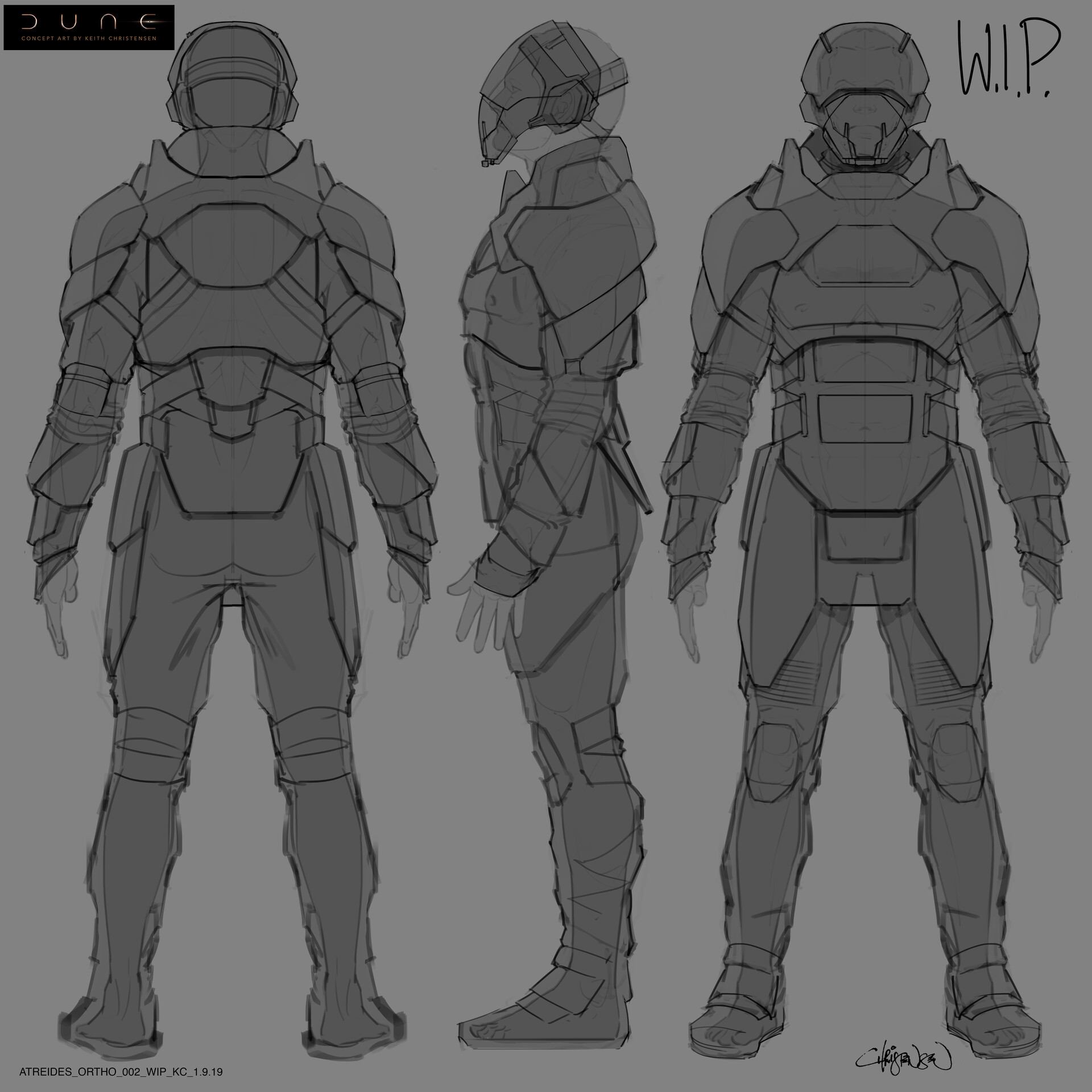 ArtStation - ATREIDES ARMOR ORTHO