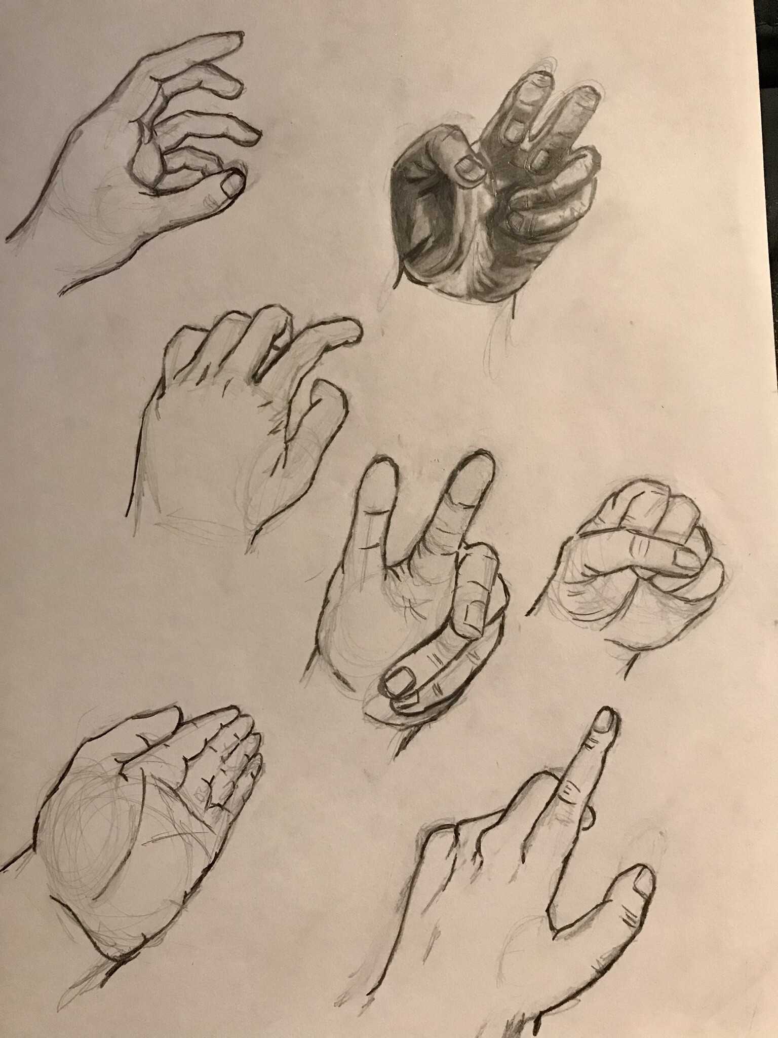 ArtStation - hands practice