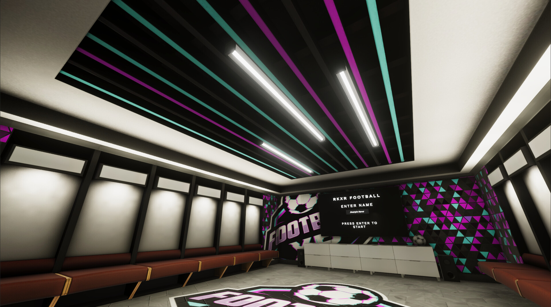 Terry Chattaway - Football Locker Room - Unrleased VR Arcade Football Game