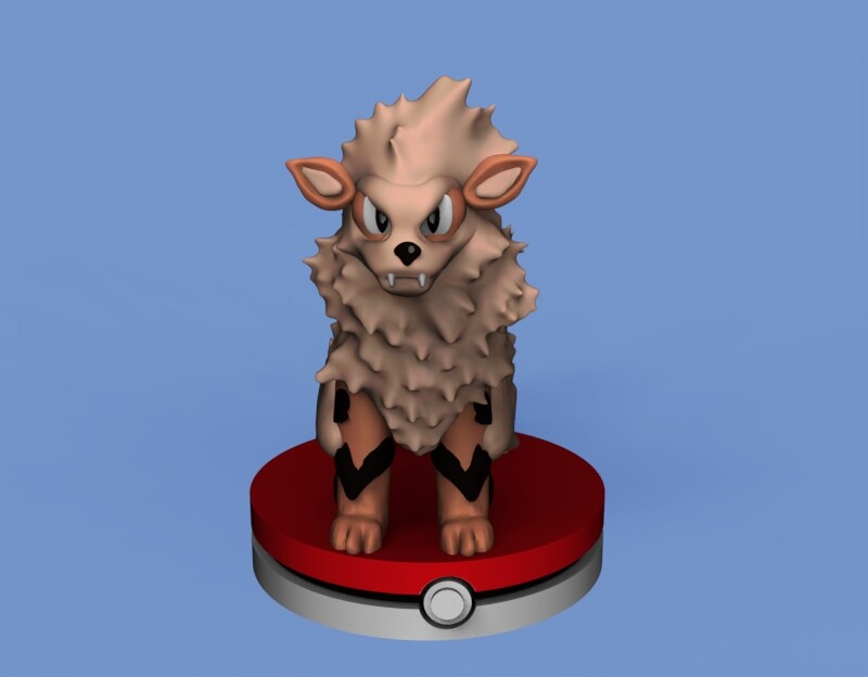 ArtStation - modelagem 3d- arcanine