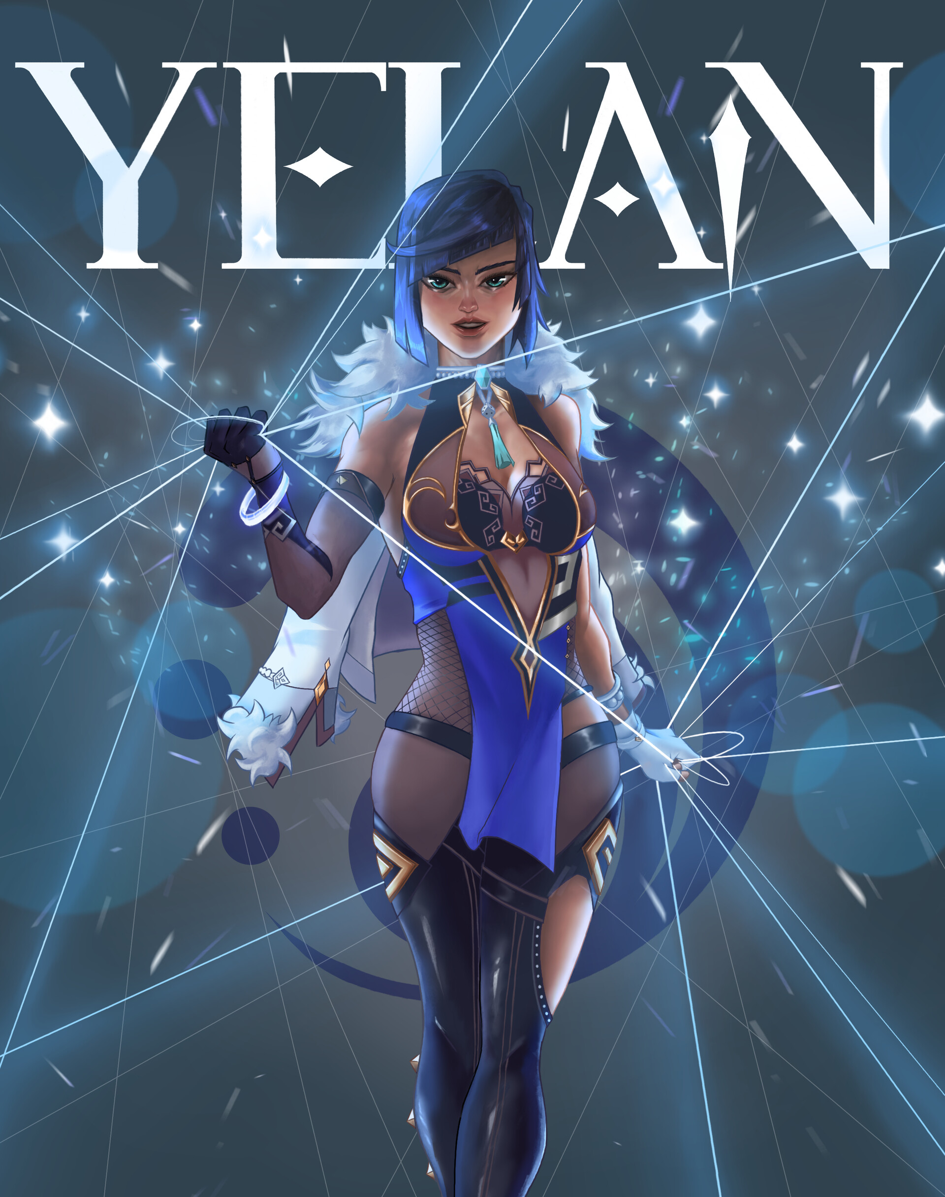 ArtStation - Yelan's strings