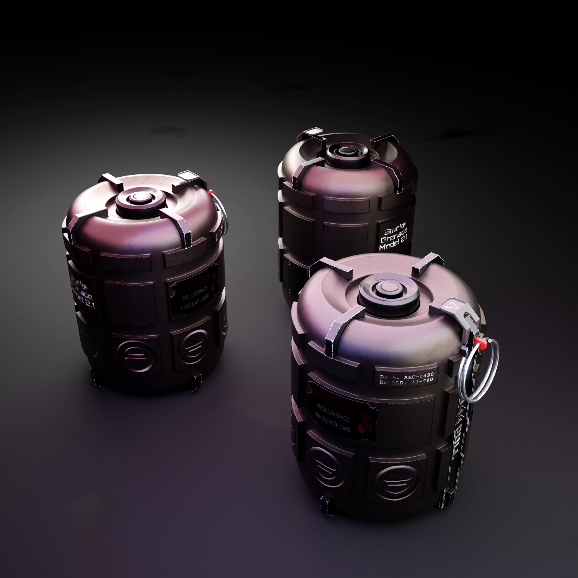 ArtStation - Sci Fi Smoke Grenade