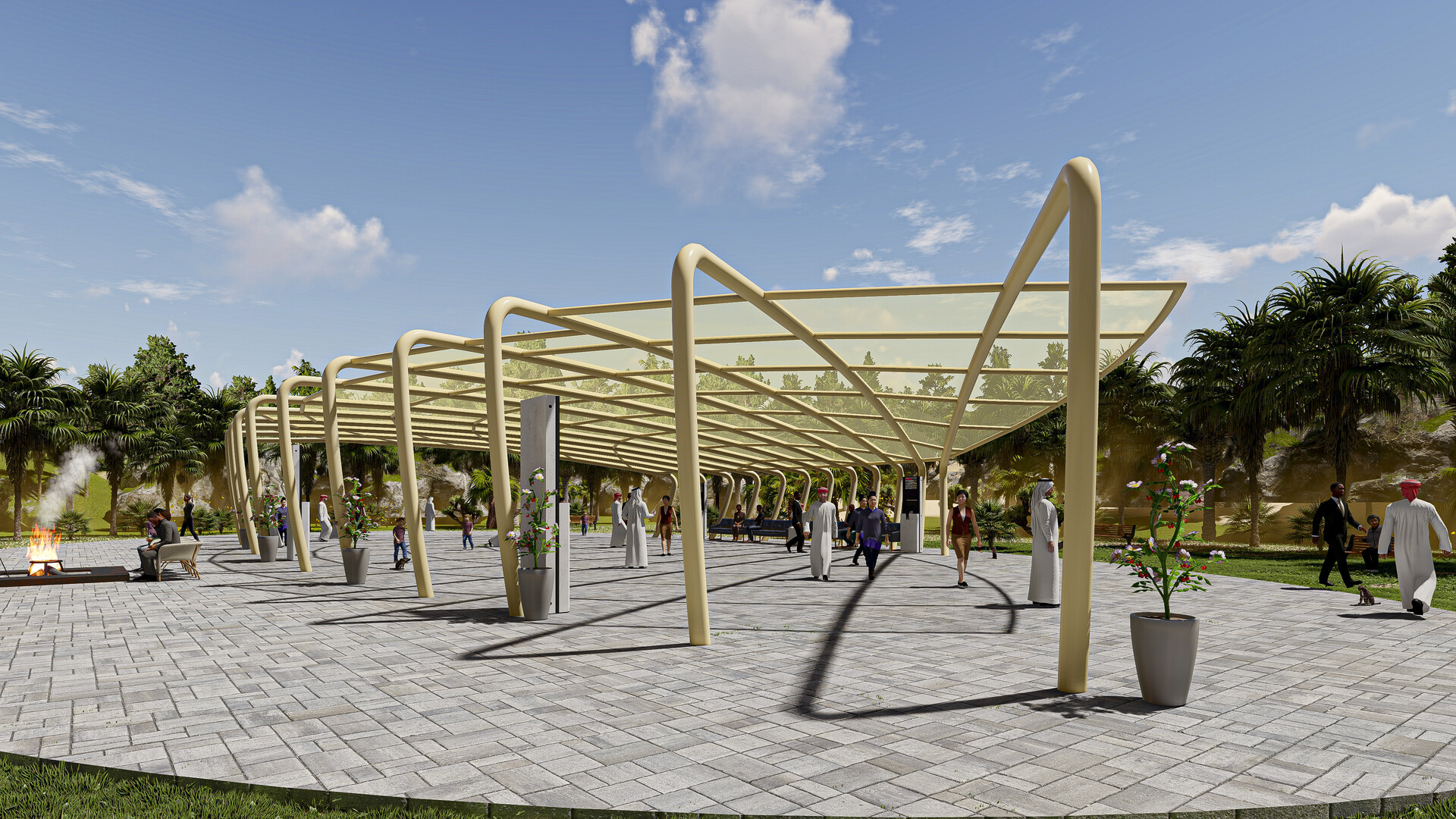 ArtStation - Shade Structure for an upcoming project