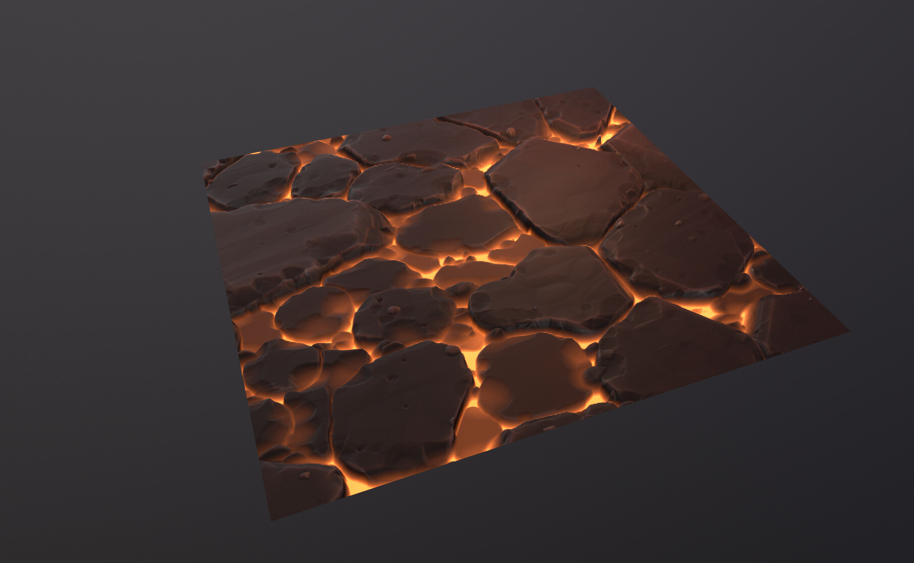 ArtStation - SD风格化质—岩浆岩石