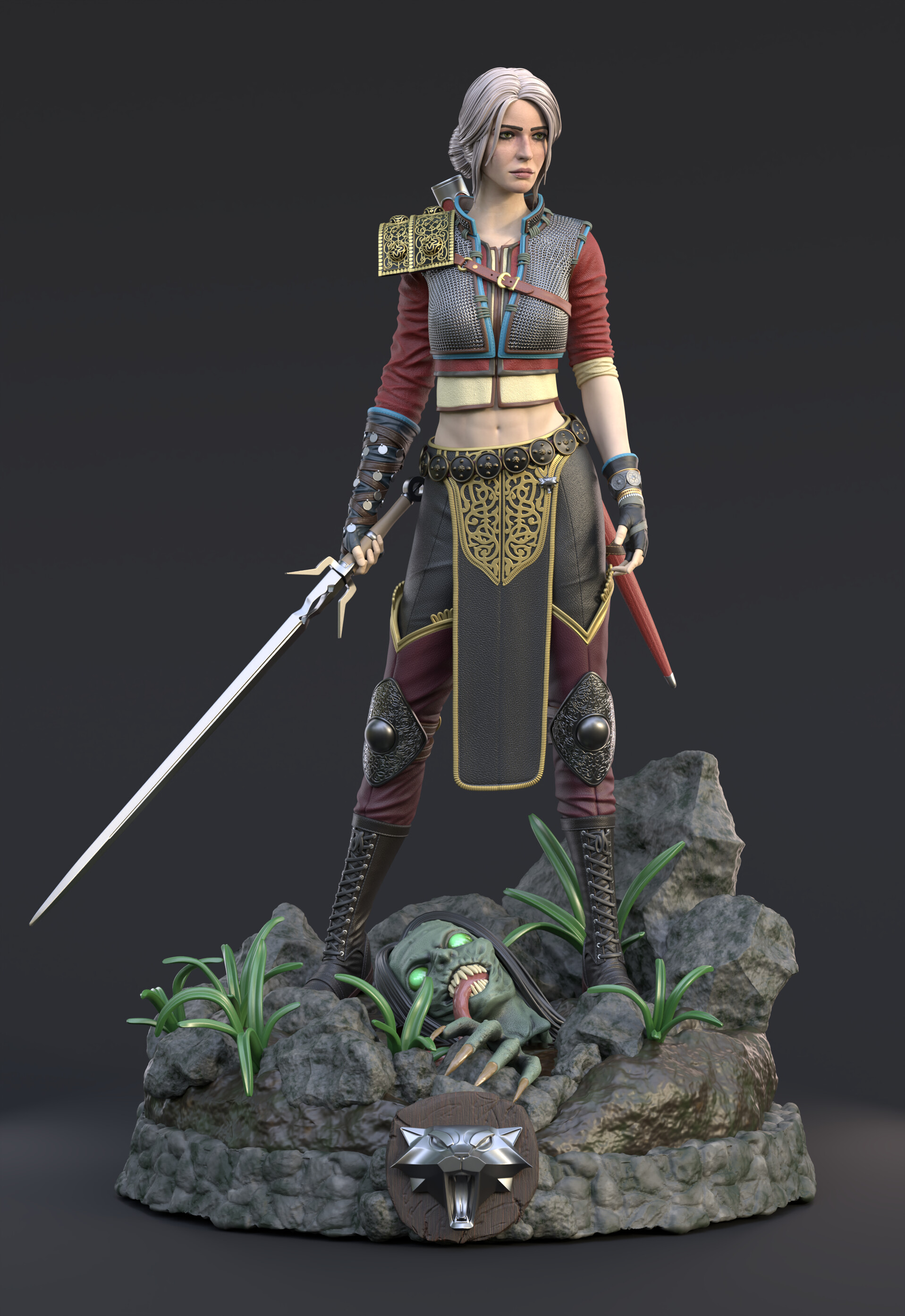 ArtStation - Ciri's Alternate Look - The Witcher 3