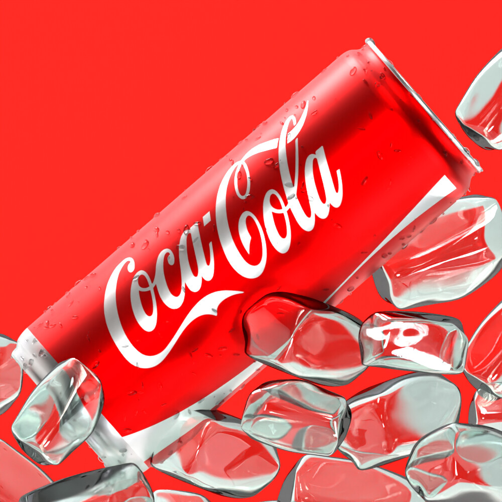 ArtStation - 3D Product Visualization Coca Cola