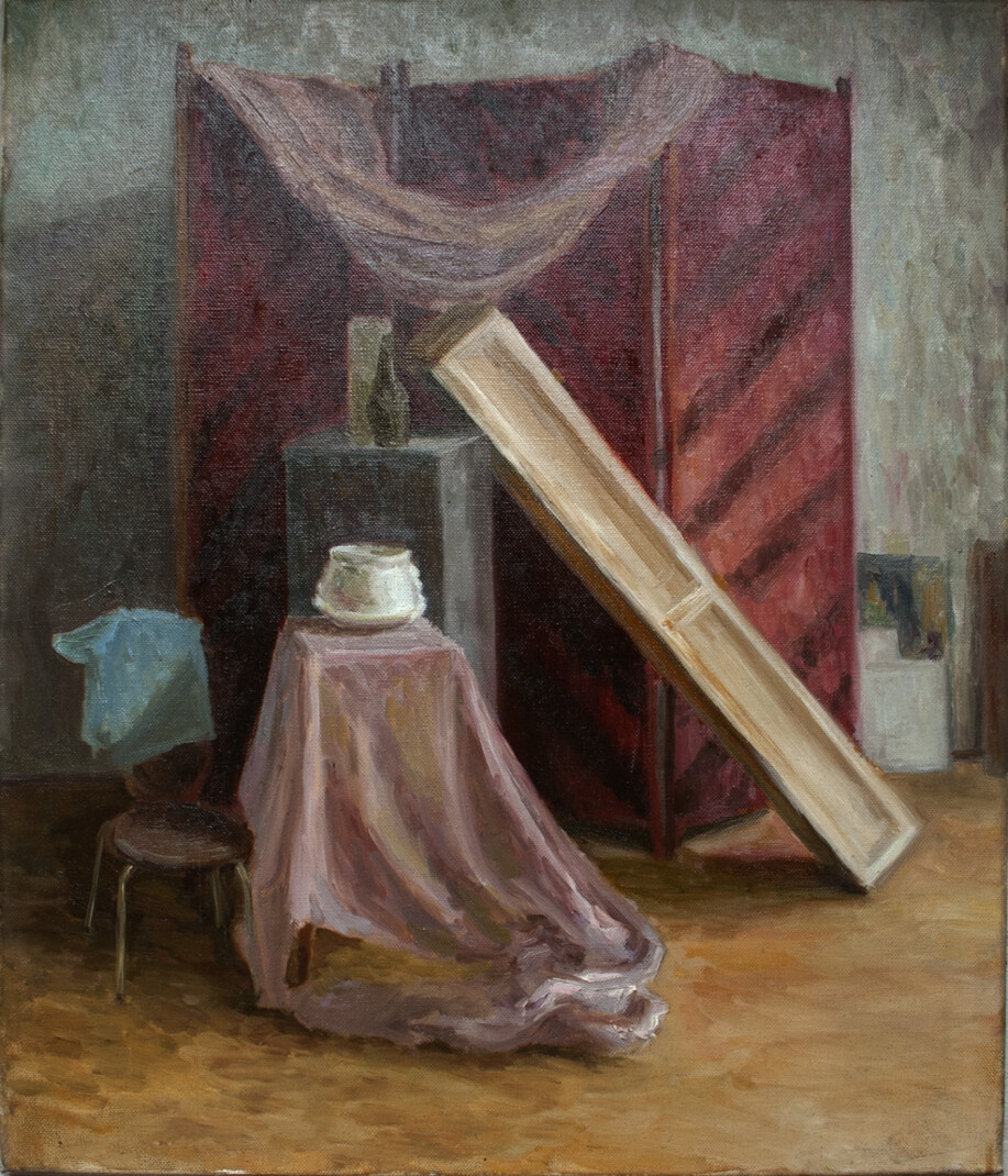 ArtStation - interior still life, oil paint