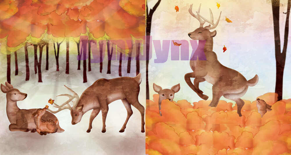 ArtStation - Book Illustration deer