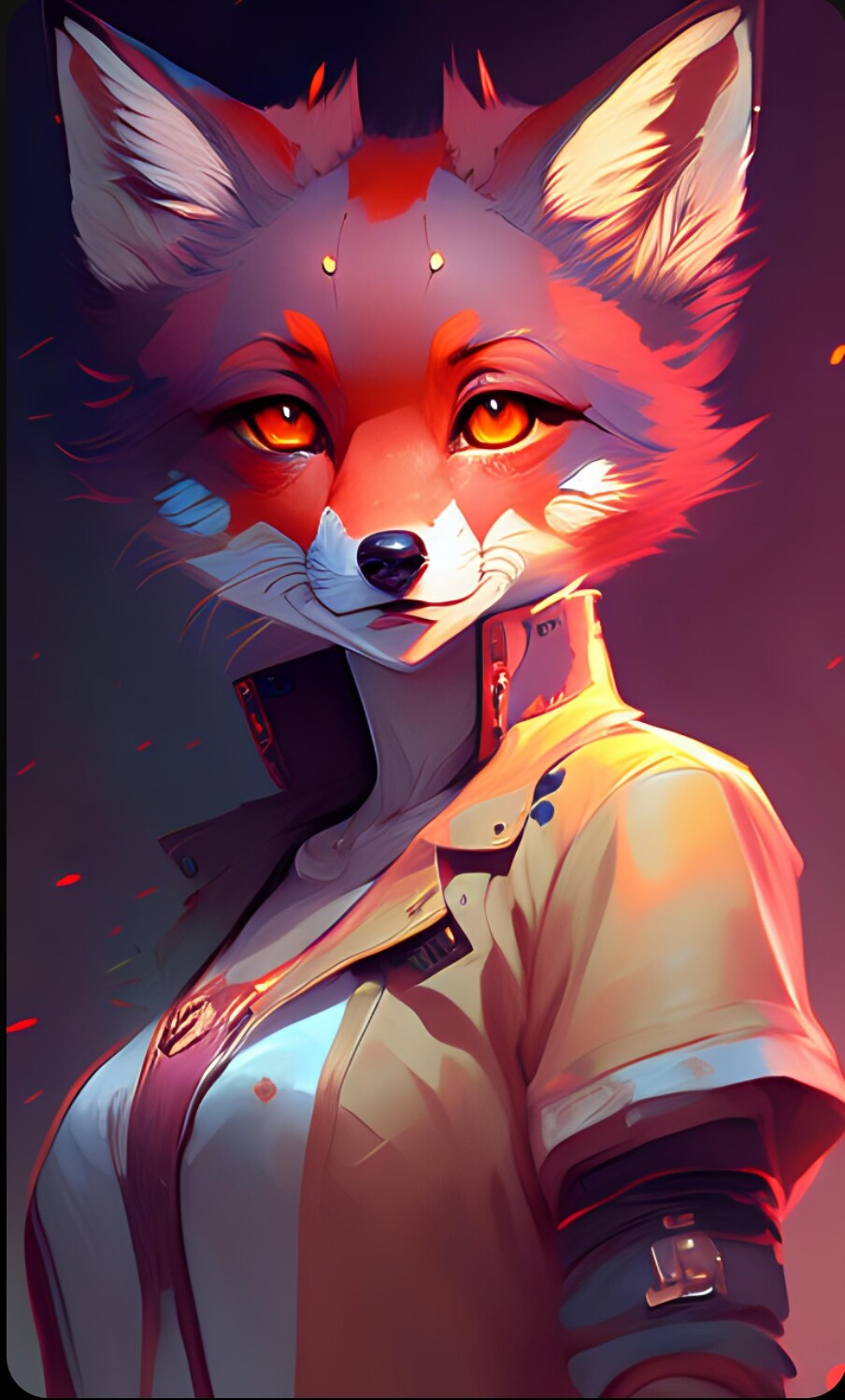 ArtStation - AI anime Fox girl