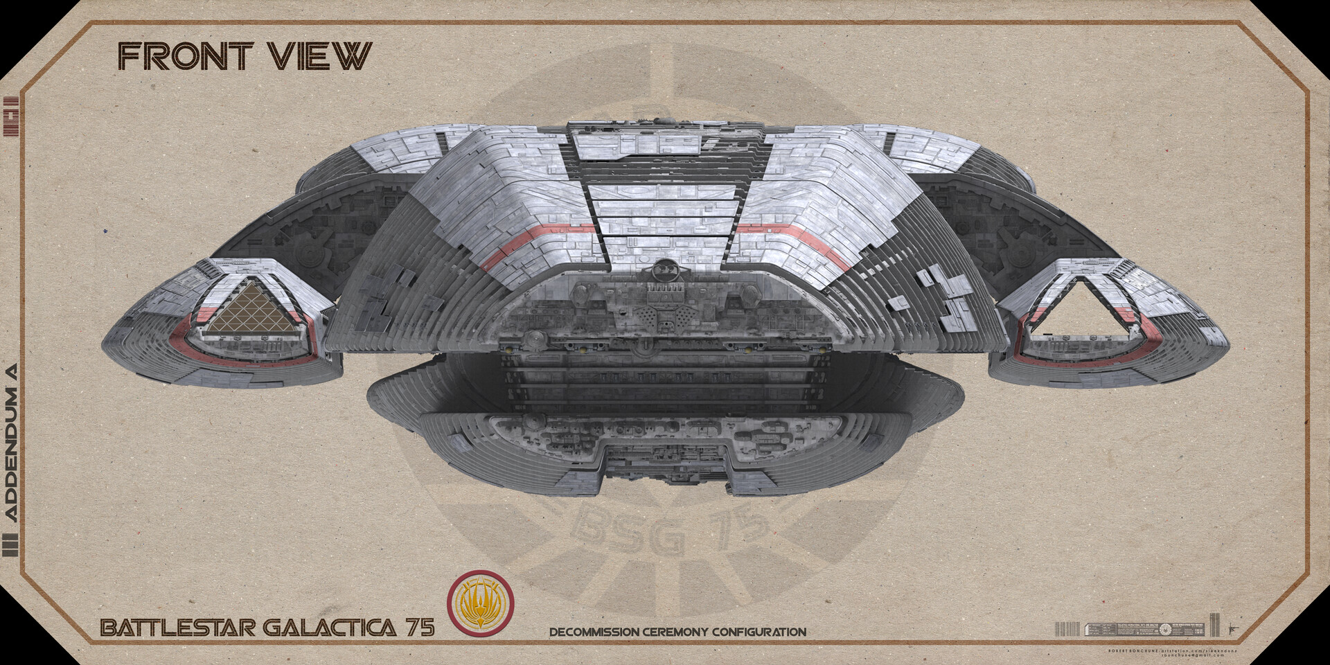 Robert Bonchune - Battlestar Galactica - Decommission Ceremony ...