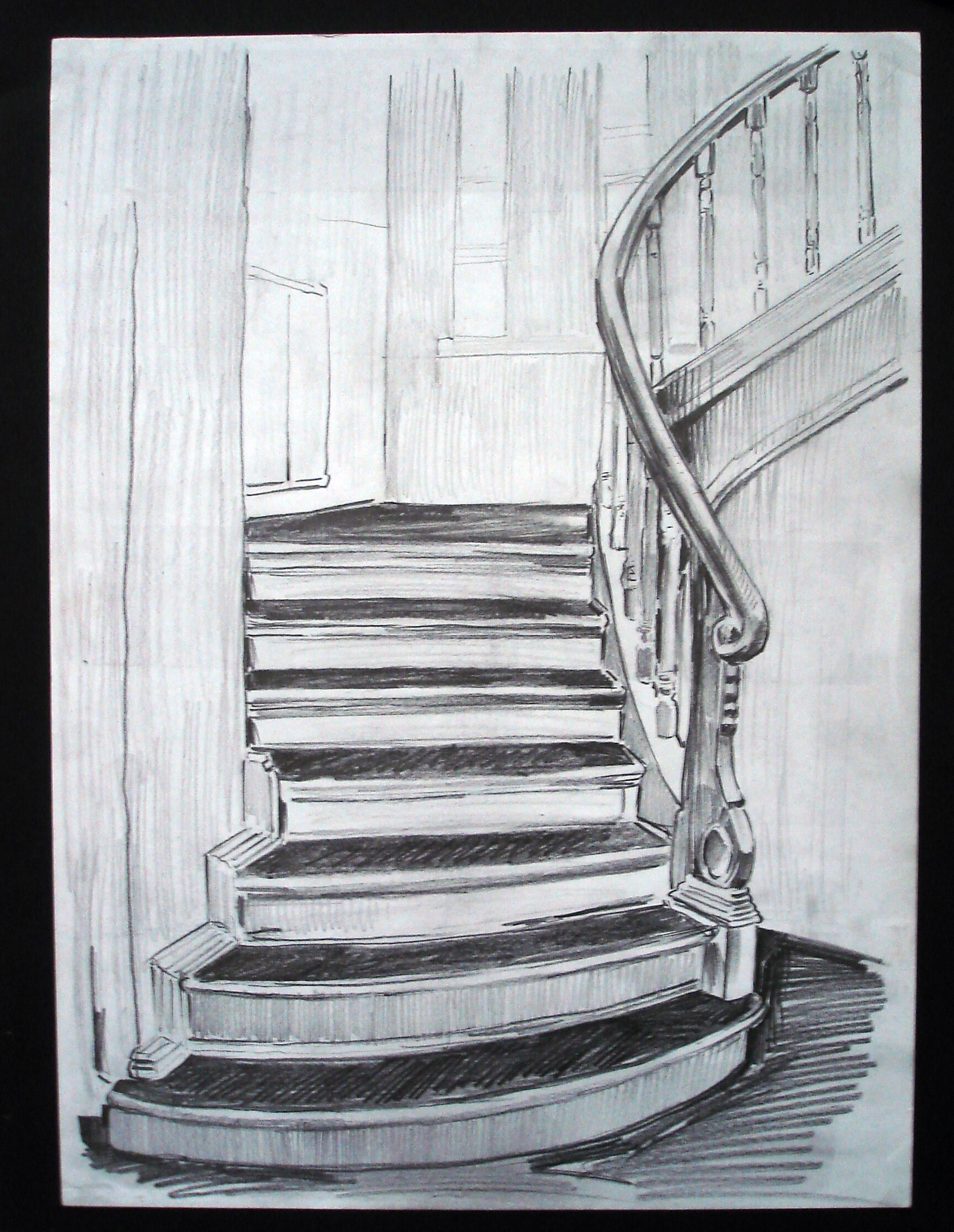 Stairs Pencil Drawing