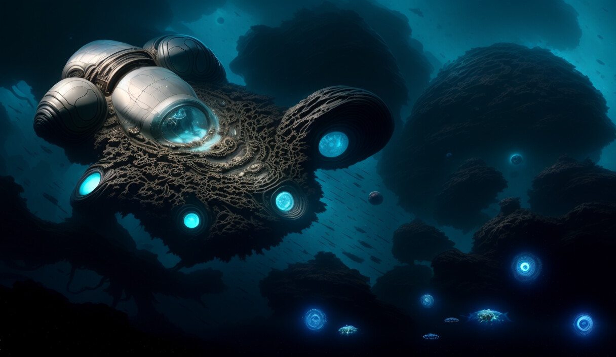 ArtStation - Sub-Aquatic Alien Structures & Life-Forms - MBARI