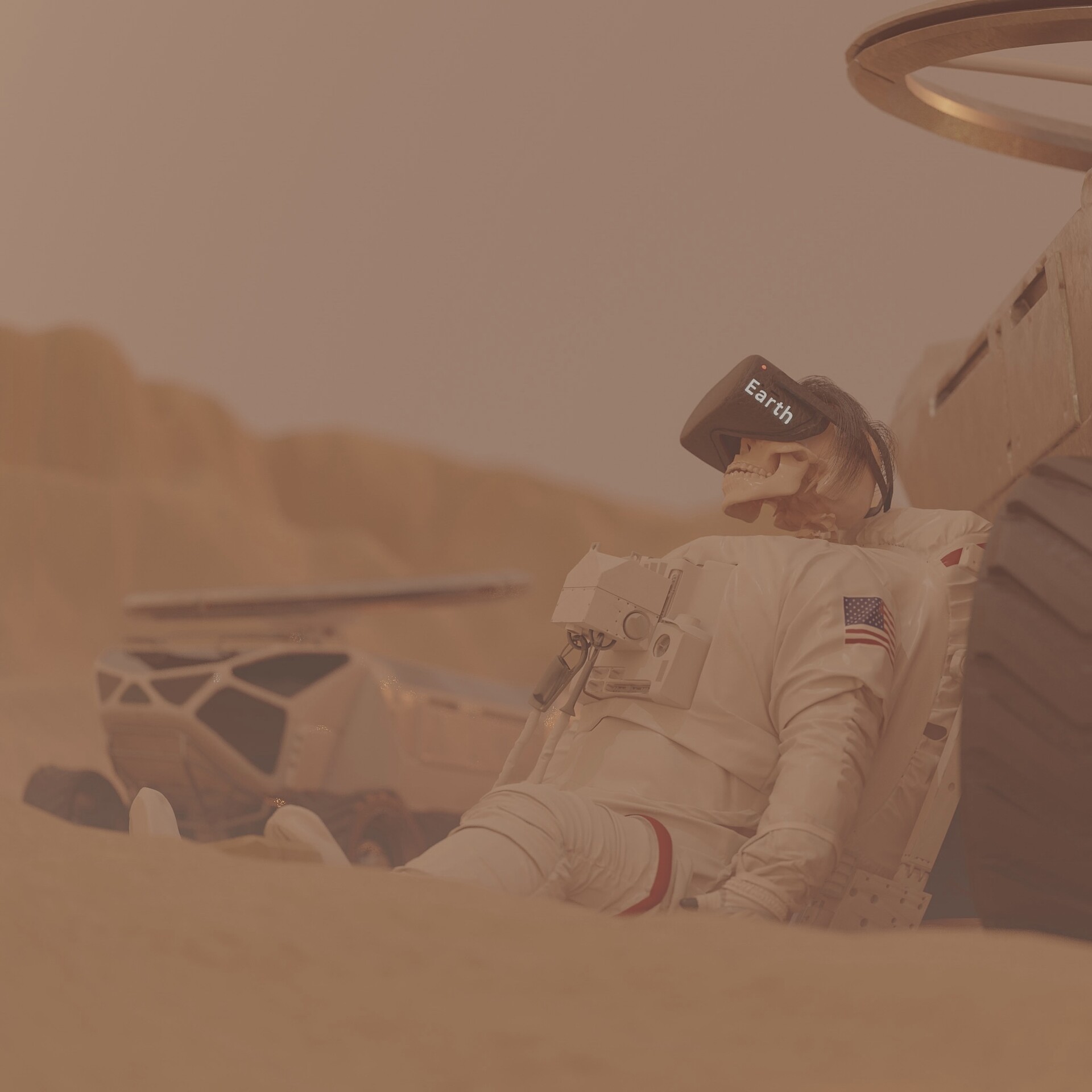 ArtStation - Dead astronaut