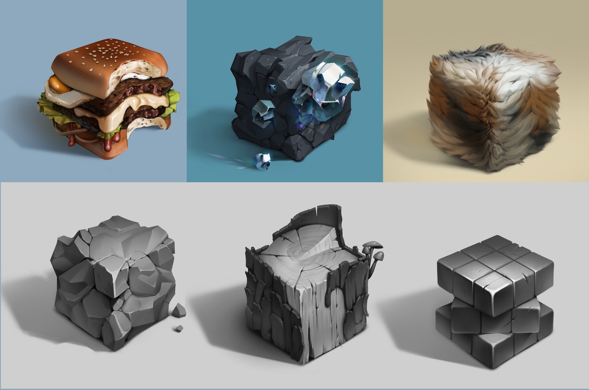 ArtStation - Materials|textures study