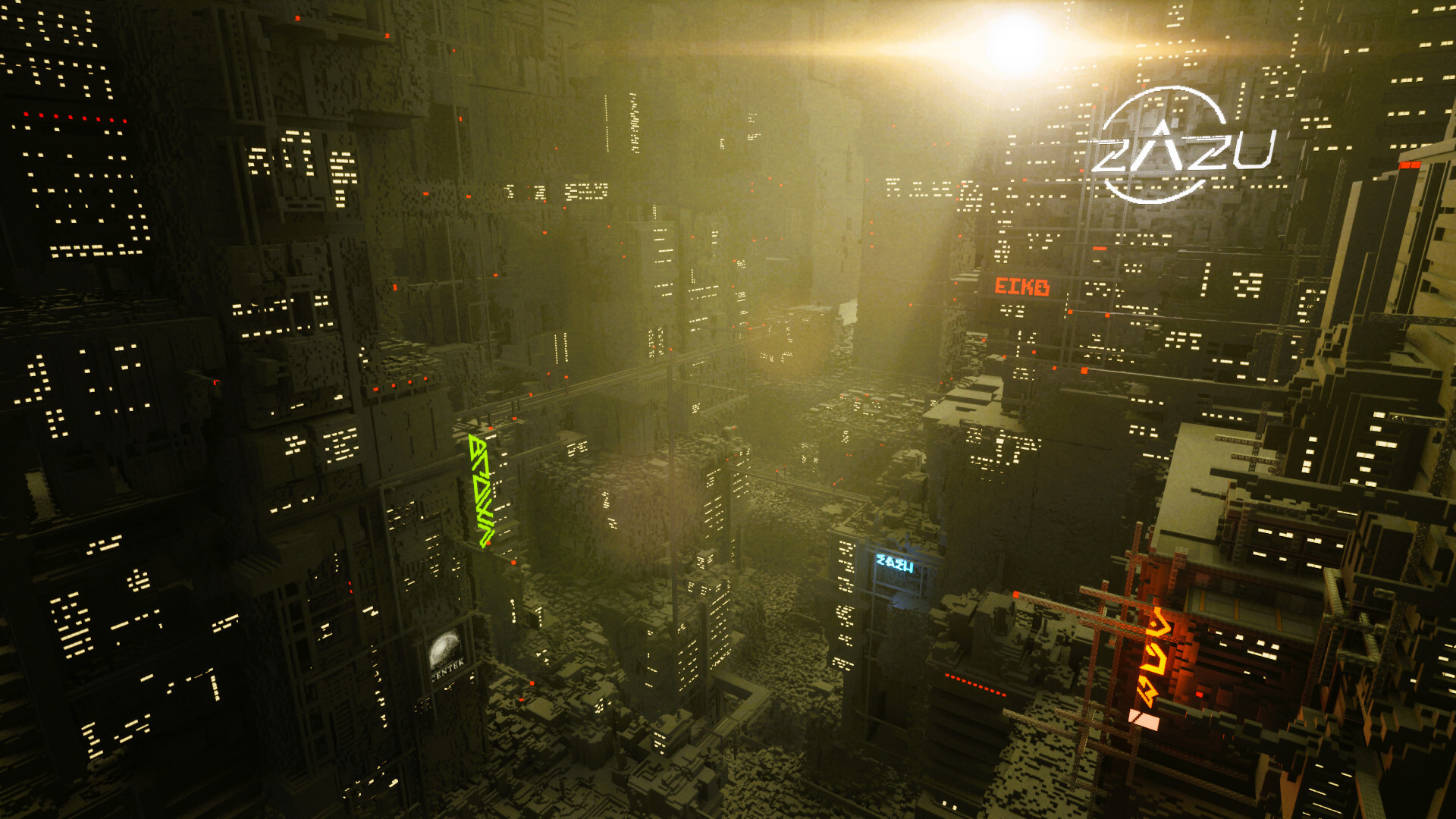 ArtStation - Voxel Megalopolis | beta decay