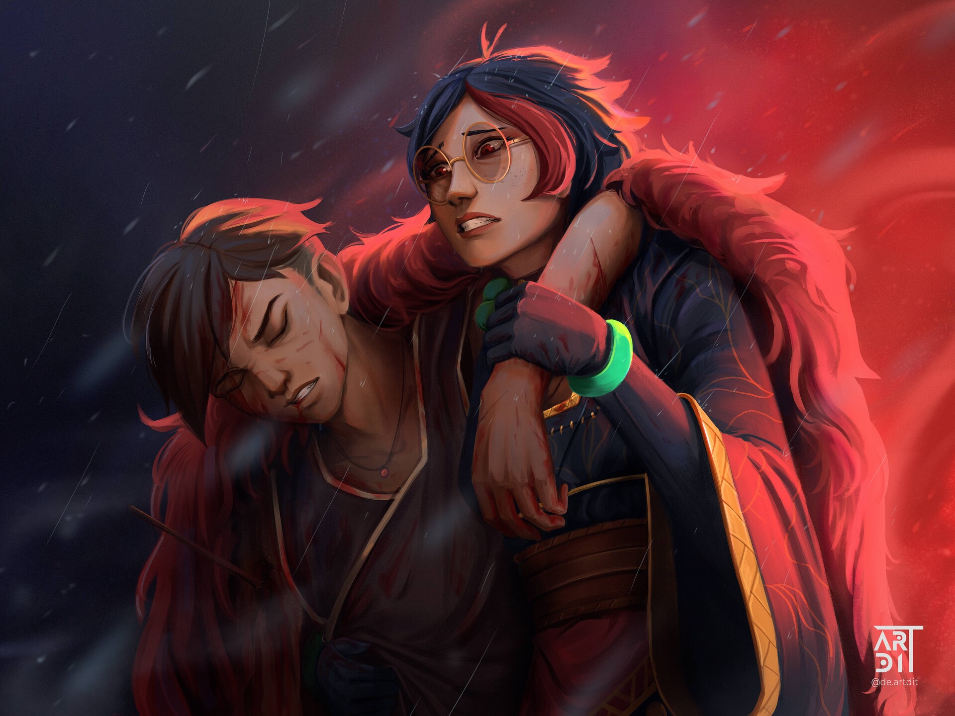 ArtStation - Under The Rain