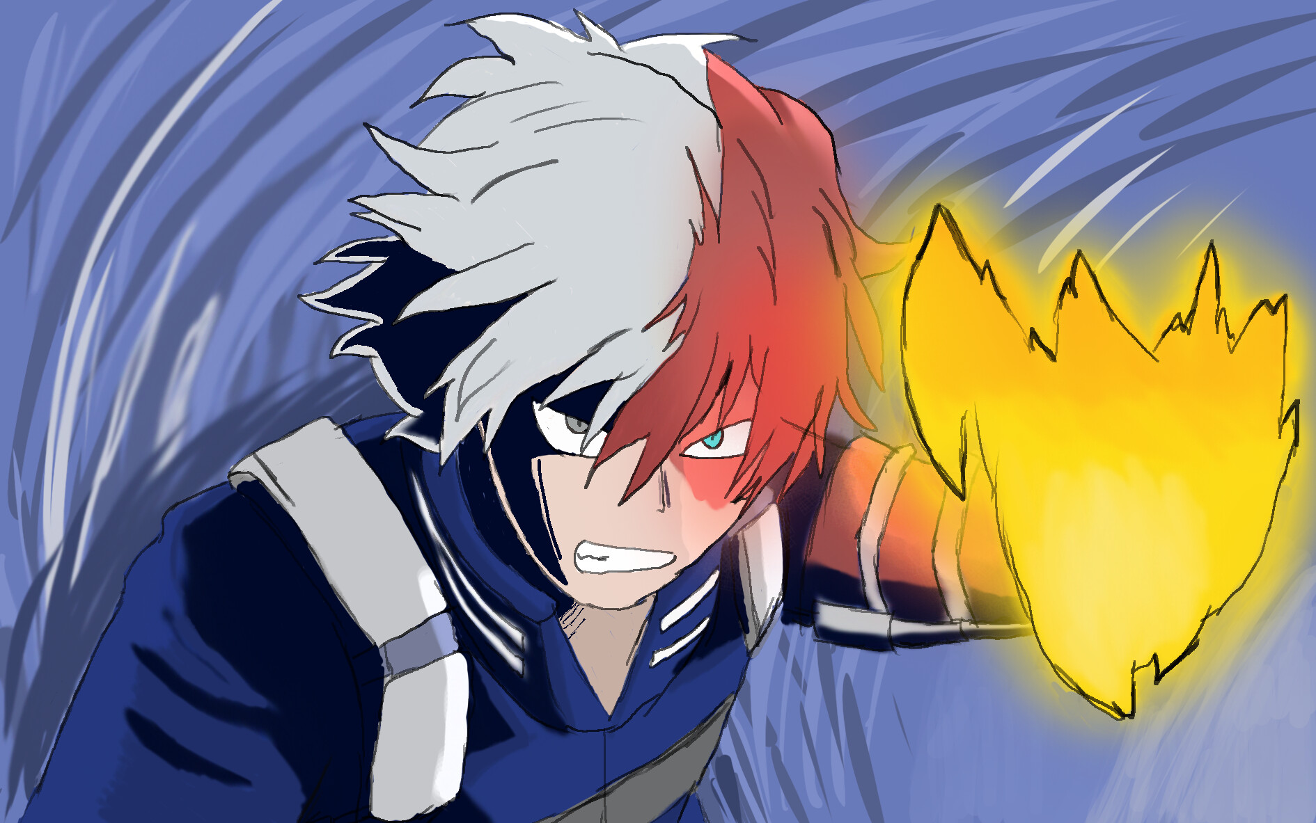 ArtStation - Todoroki experimental art style