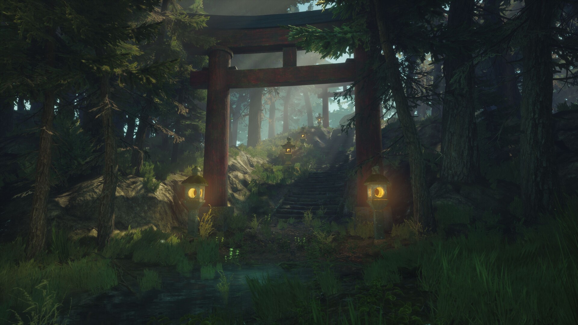 ArtStation - forest torii