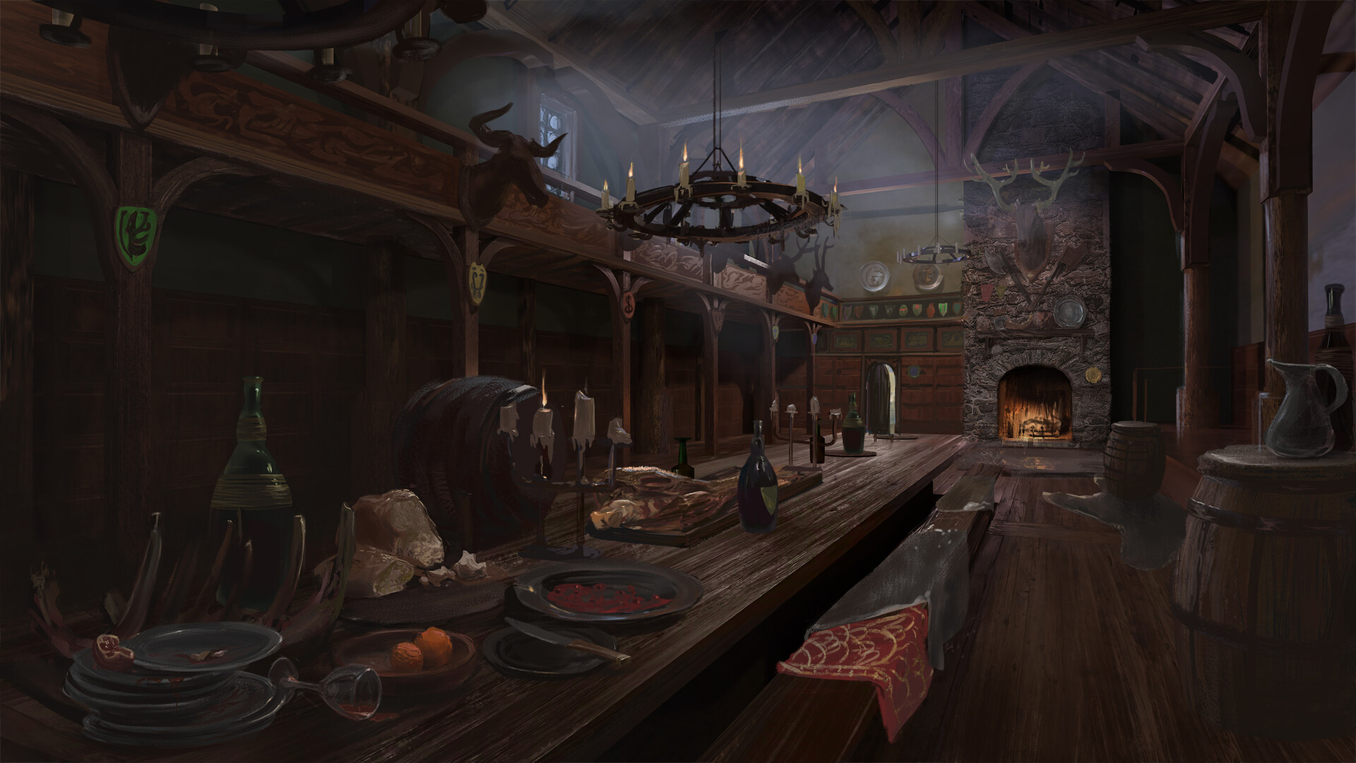 Medieval Hunting Lodge Interior Loch Tay Lodge | Big House Experience